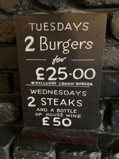 Deals – The Crown at Tiddington